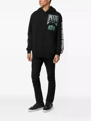 Philipp Plein Flame Racing Hoodie