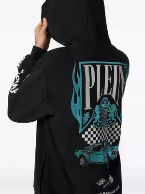 Philipp Plein Flame Racing Hoodie