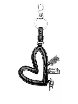 Diesel Heart-shaped Keychain - Black