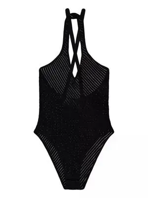 LANEUS Knitted Swimsuit - Black