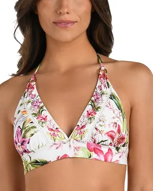 La Blanca Polynesian Halter Bikini Top - Multi