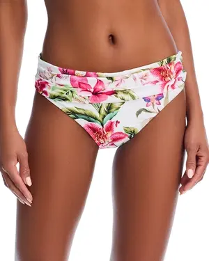 La Blanca Shirred Bikini Bottom