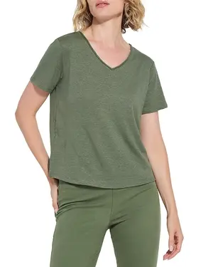 Lyssé Boxy Fit Top - Stone Green