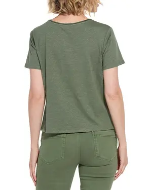 Lyssé Boxy Fit Top - Stone Green