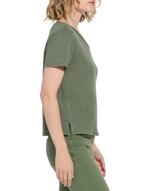 Lyssé Boxy Fit Top - Stone Green
