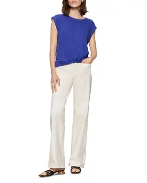 Sanctuary Knotted Hem Muscle Tee - Luminous