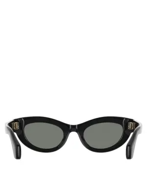 FERRAGAMO Rivet Cat Eye Sunglasses - Black