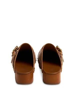 Chloé Jeannette Clogs - Ginger Brown