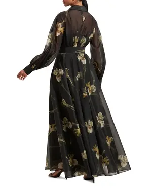 Ted Baker London Liorral Printed Organza Maxi Dress