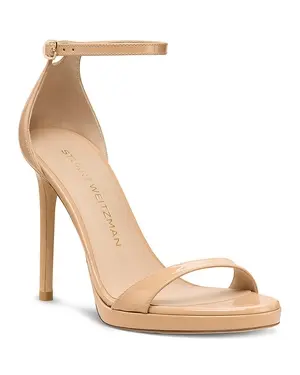 STUART WEITZMAN Nudist Platform Sandals - Adobe