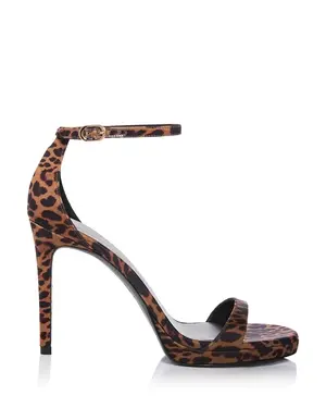 STUART WEITZMAN Nudist Platform Sandals - Classic Leopard