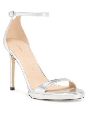 Stuart Weitzman Silver Heels