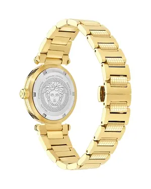 Versace Greek Watch, 35mm - Black/gold