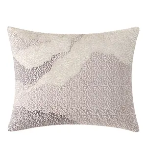 Donna Karan New York Home Beaded Cloud Decorative Pillow, 16 X 20 - Platinum