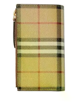 Burberry Medium Check Bifold Wallet - Neutrals