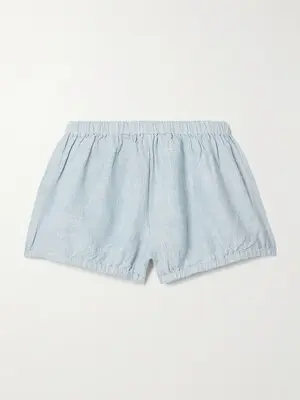 Suzie Kondi Hera Bloomers Linen-chambray Shorts