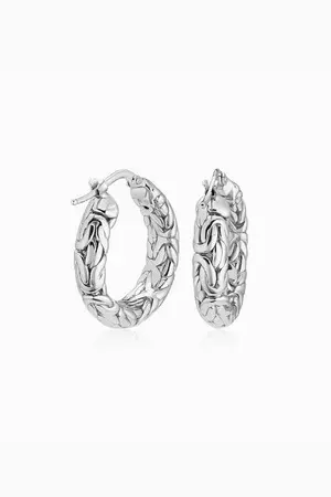 ORADINA Byzantine Artisan Hoop Earrings