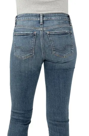 SILVER JEANS CO. Elyse Raw Hem Capri Jeans