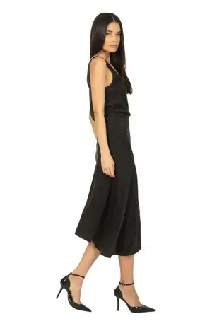 SECRET PON-PON Lara Silk Tank Top - Black