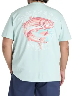 Vineyard Vines Big & Tall Painted Redfish Graphic Tee