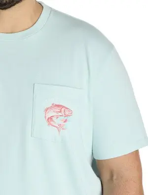 Vineyard Vines Big & Tall Painted Redfish Graphic Tee