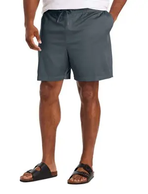 TRUE NATION BY DXL Athletic-fit Pull-on Shorts - Dark Slate