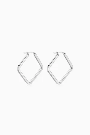 ORADINA Quad Midi Hoop Earrings - Silver