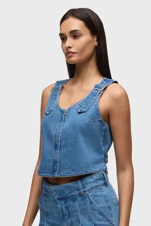 Hudson Jeans Boxy Denim Vest