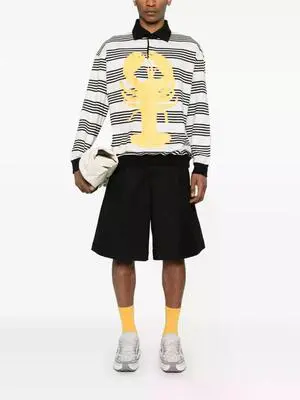 MSGM Striped Jersey Polo Shirt