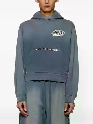 EARTHLING VIP Embroidered Hoodie With Chrome Stitch Detailing