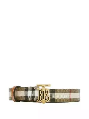 Burberry Check Tb Belt - Neutrals