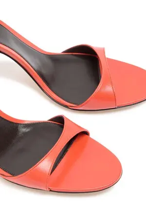 THE ROW Vika Ankle Strap 80 Leather Sandals