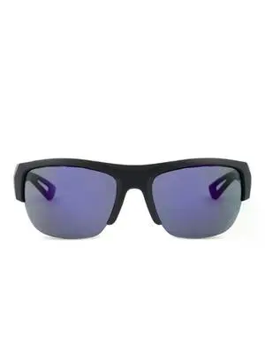 Prada Linea Rossa Logo-print Sunglasses - Black