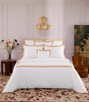YVES DELORME Linea Dune Super King Flat Sheet