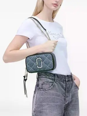 Marc Jacobs The Quilted Denim Chain Snapshot Bag