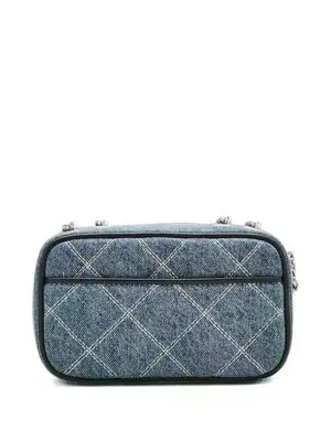Marc Jacobs The Quilted Denim Chain Snapshot Bag