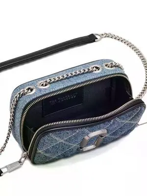 Marc Jacobs The Quilted Denim Chain Snapshot Bag