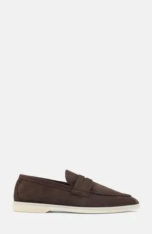 SCAROSSO Luciano Loafers - Brown - Suede