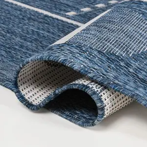 JONATHAN Y Soren Modern Geometri Indoor/outdoor Area Rug - Navy/cream