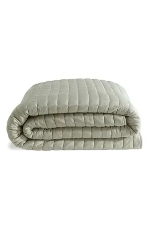 CALVIN KLEIN HOME Solid Quilt & Sham Set - Medium Green