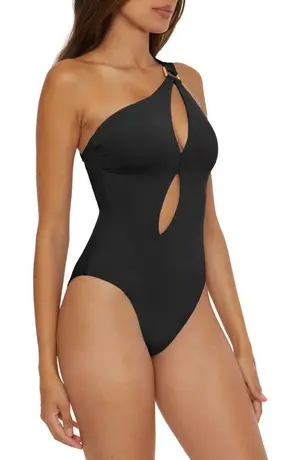 SOLUNA Tahiti One-shoulder Cutout One-piece Swimsuit