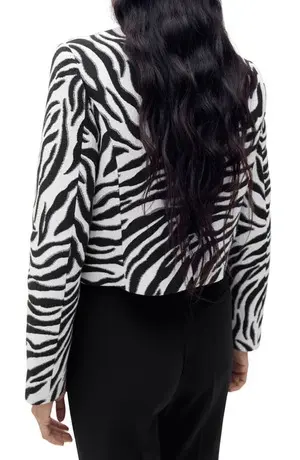 Mango Zebra Print Jacket