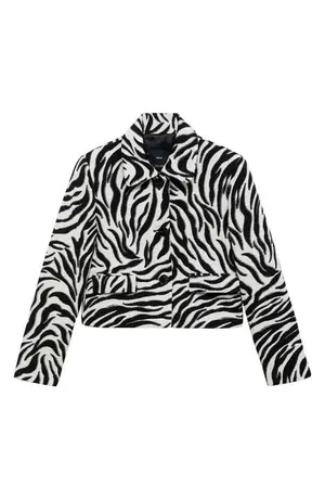 Mango Zebra Print Jacket