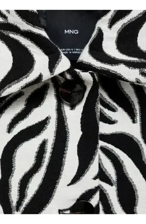 Mango Zebra Print Jacket