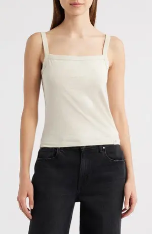 Rag & Bone Slub Cotton Square Neck Tank