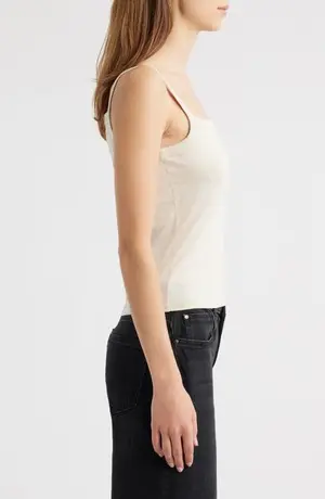 Rag & Bone Slub Cotton Square Neck Tank