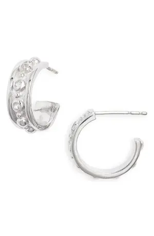 Anzie Dew Drop Méditerranée Hoop Earrings - Silver