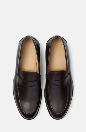 SCAROSSO Stefano Penny Loafers - Brown - Calf