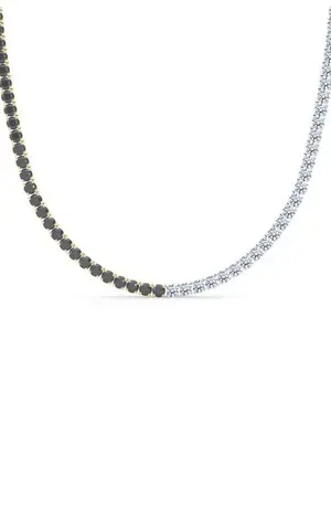 HAUTECARAT Tennis Necklace - 18k White Gold