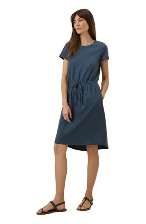 PACT Organic Cotton Relaxed Slub Weekend Dress - French Navy